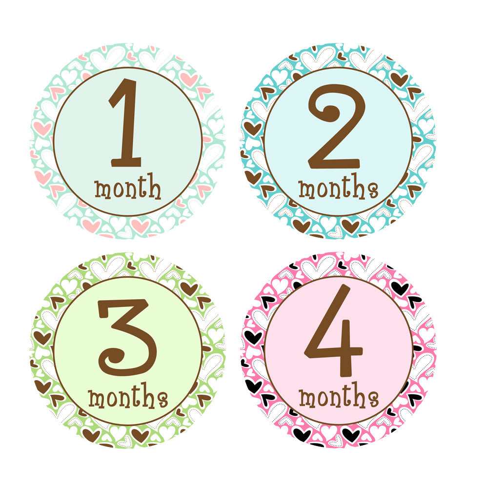 Baby Month Stickers Printable