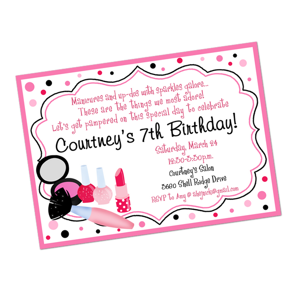Makeover Digital Birthday Invitation – INKtropolis